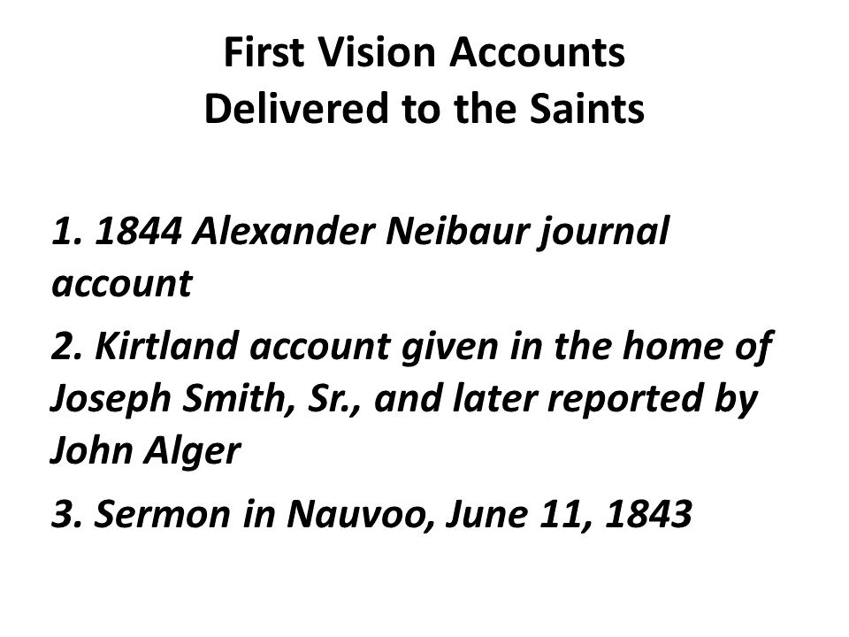Joseph Smith's First Vision as Endowment and Epitome of the Gospel of ...