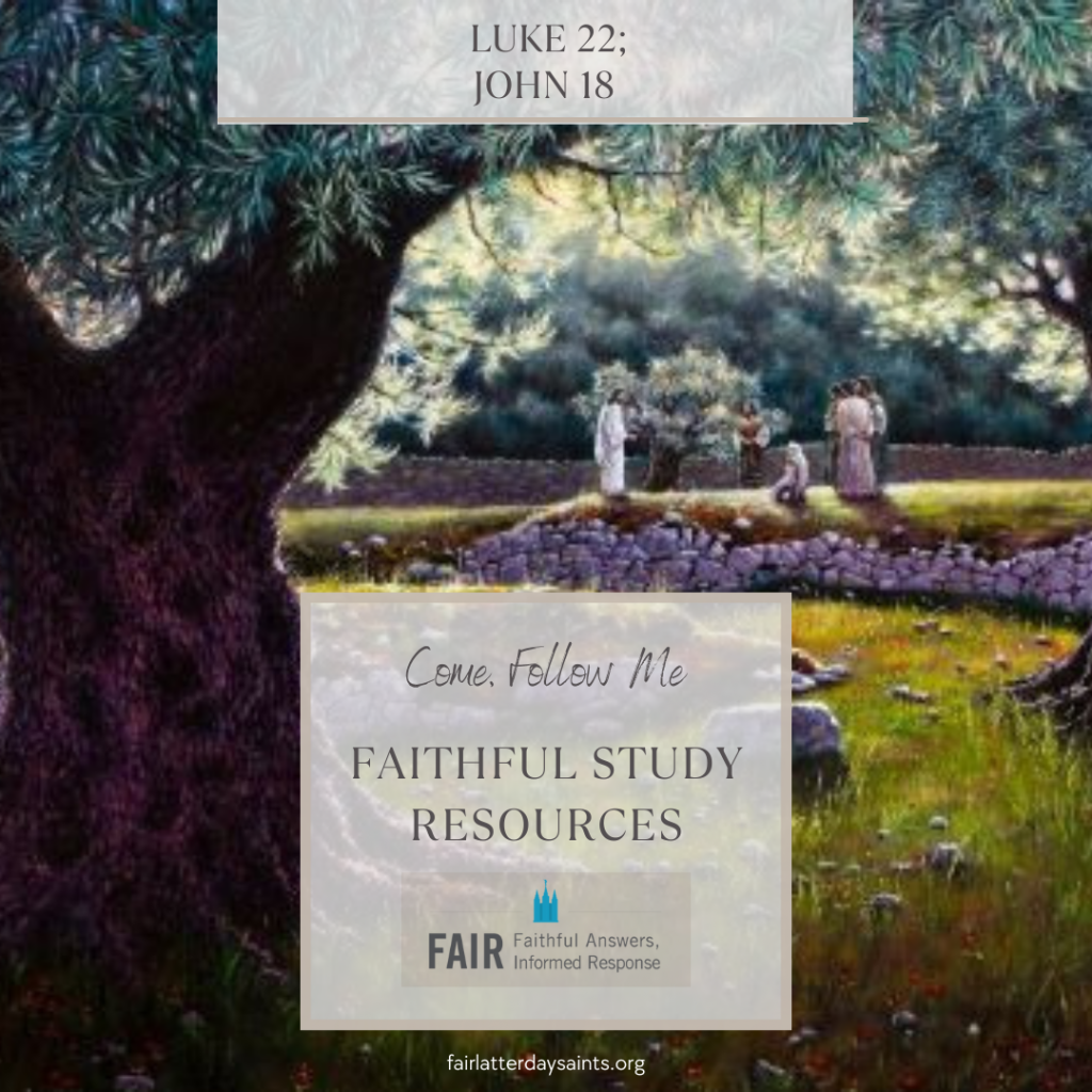 Faithful Study Resources for Come, Follow Me - FAIR