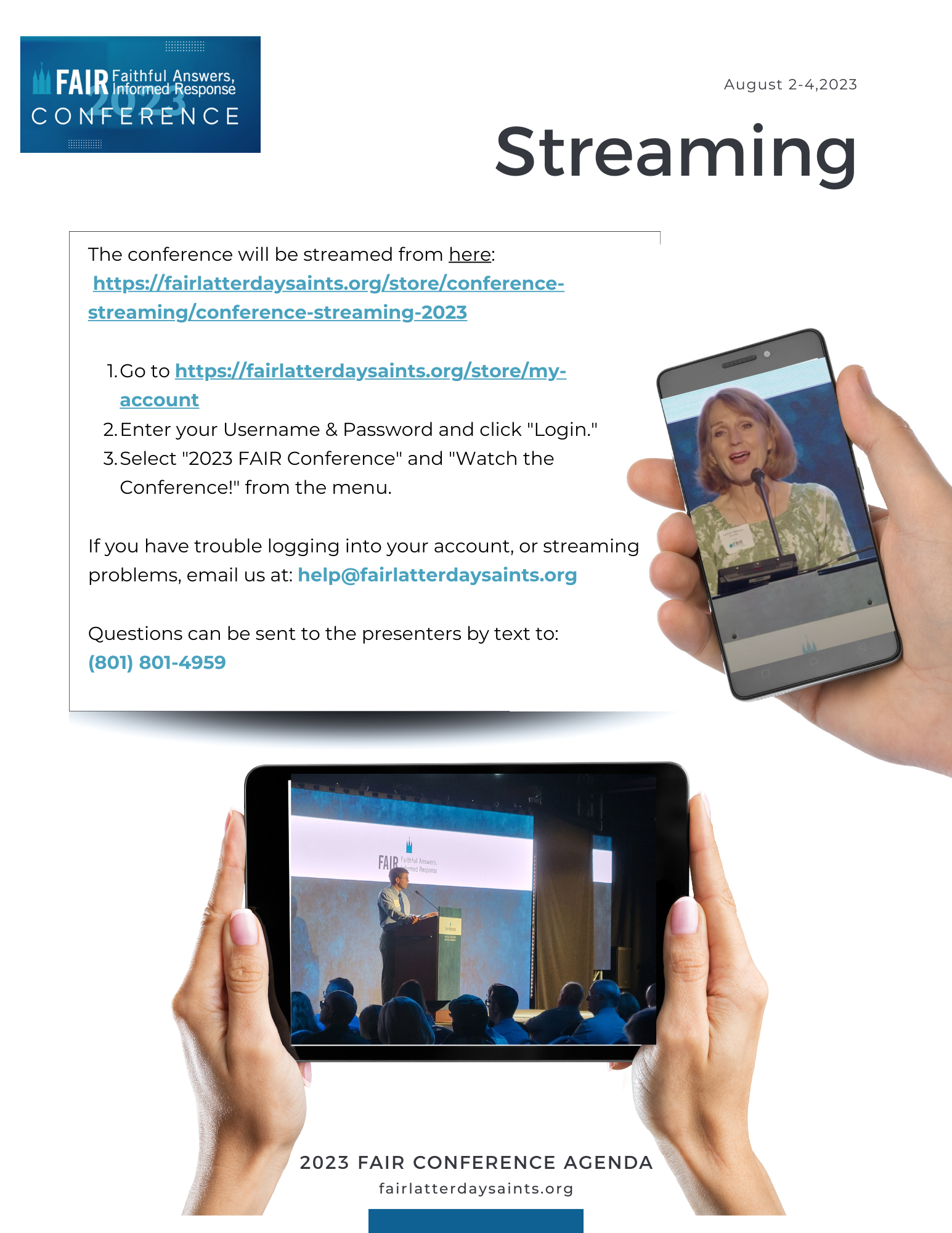 2023 FAIR Conference Streaming Instructions & FAQs | FAIR