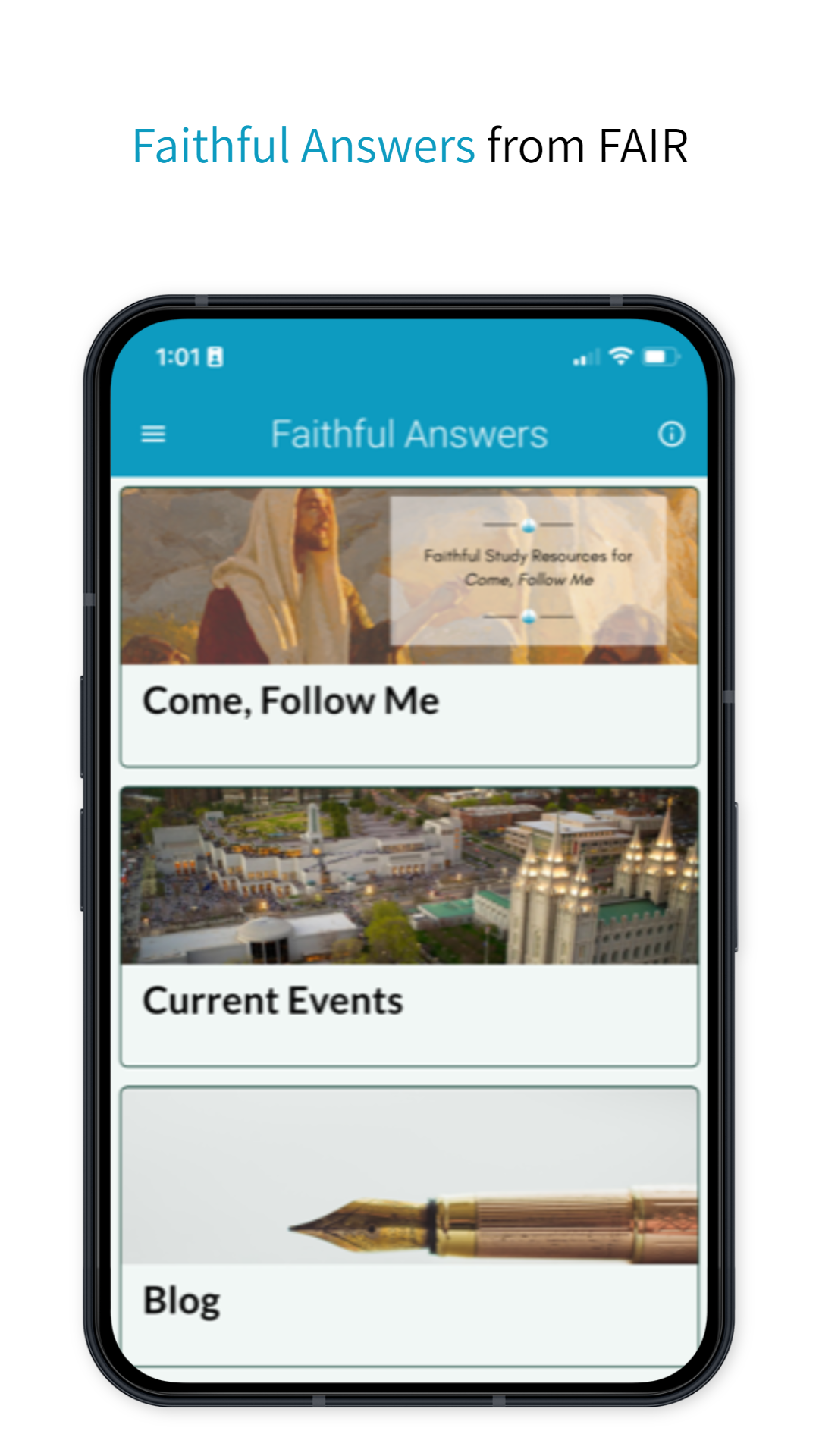 Have you tried our Faithful Answers app? | FAIR