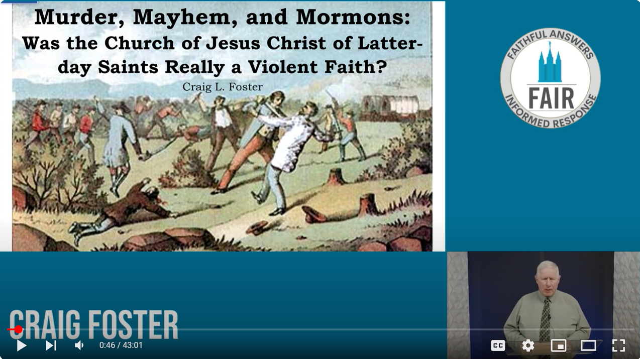 Mormon History, Violence, and Misconceptions