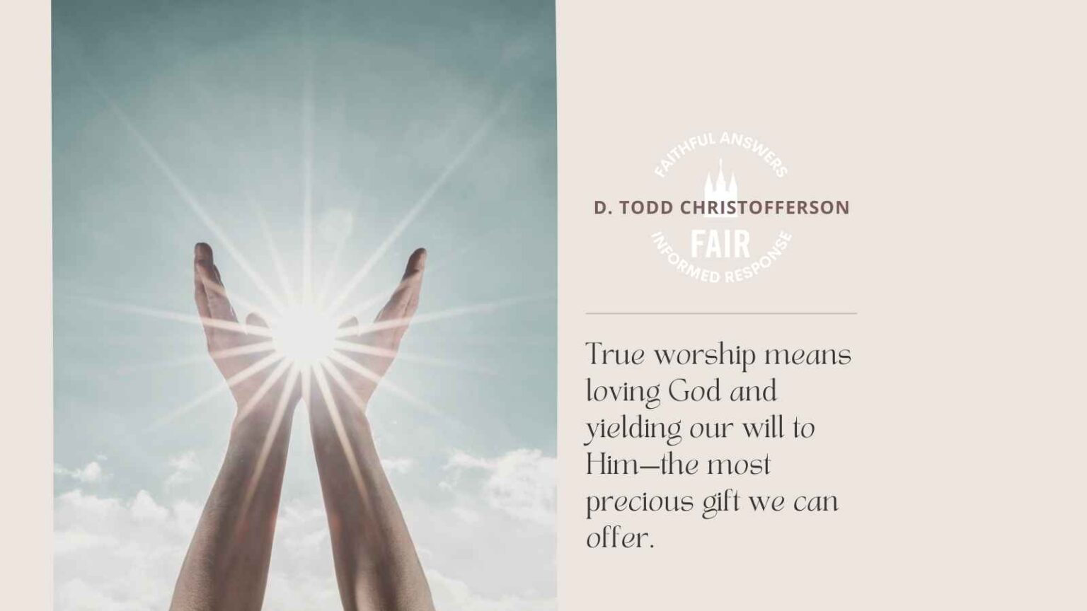 Worship That Transforms: Becoming One Through Christ | FAIR