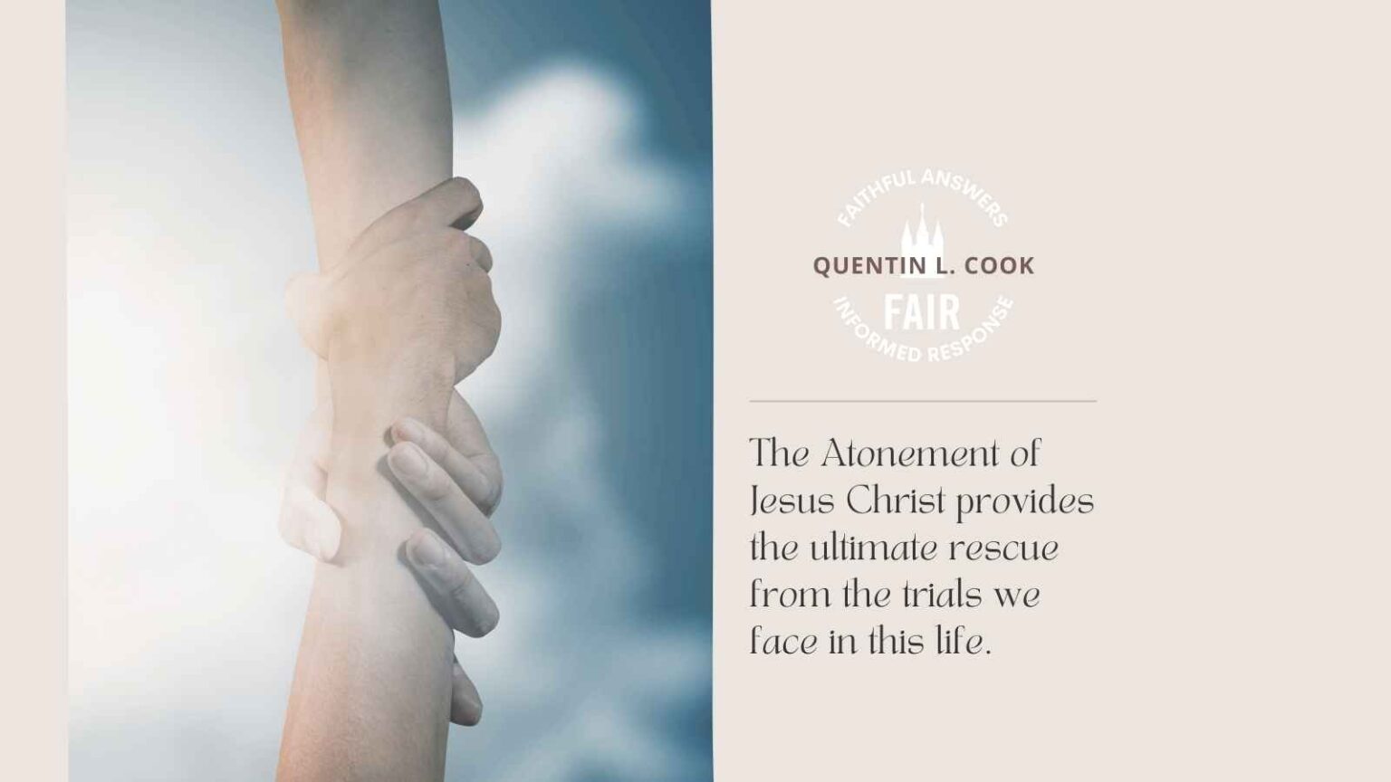 The Ultimate Rescue: How the Atonement, Prophetic Leadership, and Covenant Living Work Together ...