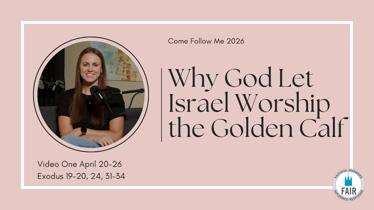 Come, Follow Me with FAIR – Exodus 19–20; 24; 31–34 – Part 1 – Autumn ...